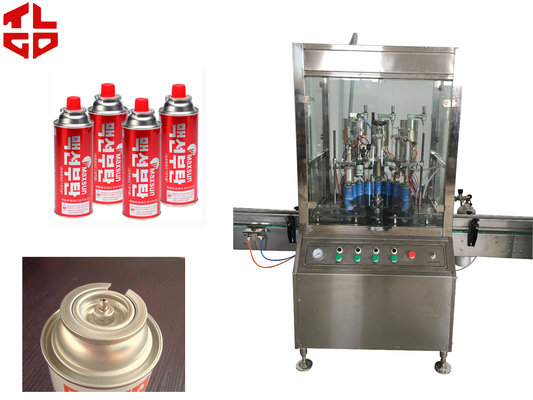 Automatic Butane Gas / Cartridge Filling Machine 2000-3200 Cans/Hr Cost Effective
