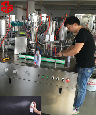 Automatic Bag On Valve Aerosol Filling Machine 316 Stainless Steel Material