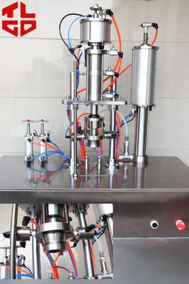 Refrigerant Freon Under Cap Vacuum Semi Automatic Aerosol Filling Machine For R134a / R410a / R22