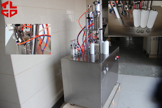 R410A Refrigerant Freon Semi Automatic Aerosol Filling Machine Made Of Stainless Steel