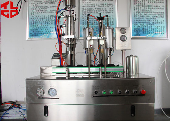 Bag On Valve Aerosol Can Filling Equipment For Avene Evian Cosmetic Spray