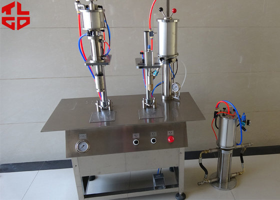 Semi Automatic Aerosol Spray Paint Filling Machine Pneumatic Power