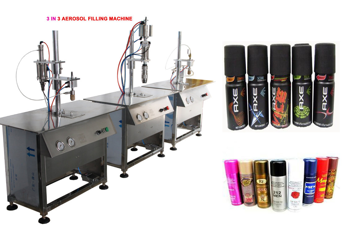 Pepper Spray / Nasal Spray Filling Machine With Pneumatic Power Type