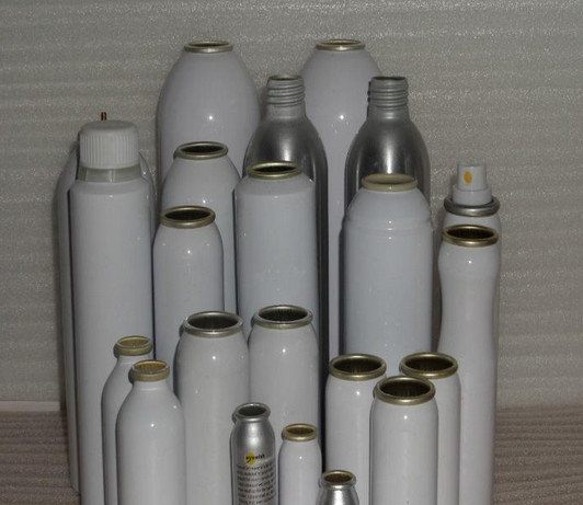 Oxygen Gas Tin Plate Aerosol Spray Can , Compressed Air Aerosol Can 100-240mm Height