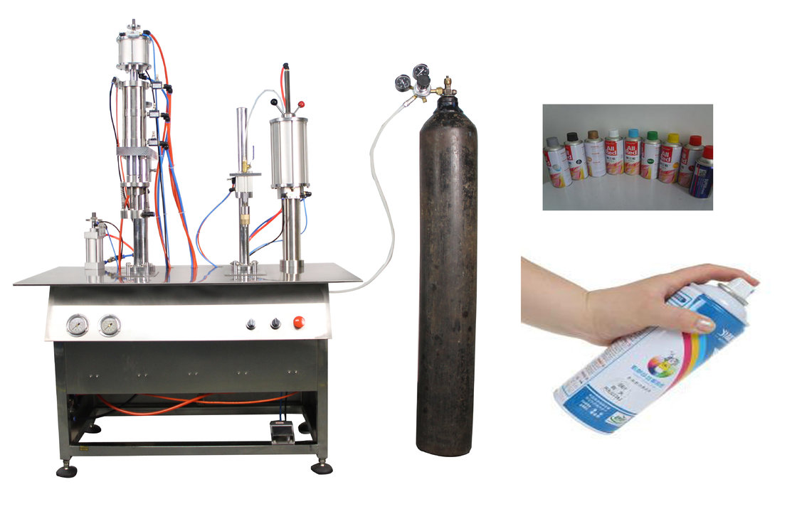 Vacuum Crimping And Gas Filling Machine for Fresh Air / Oxygen Gas Bottle
