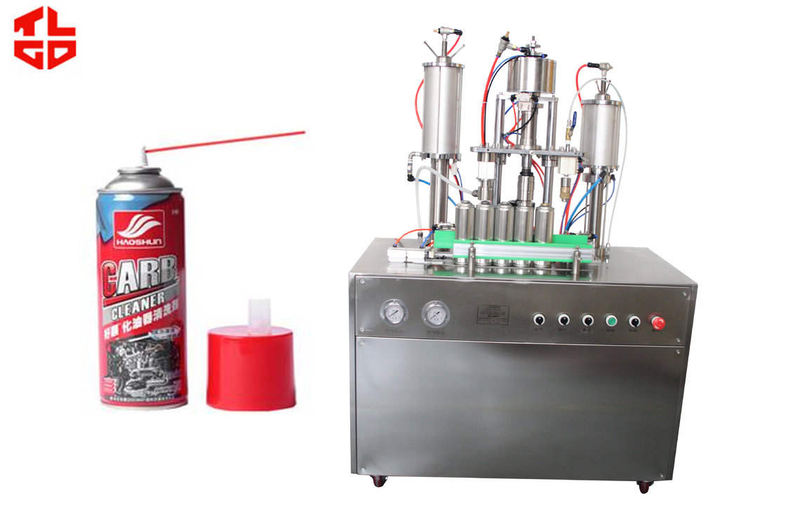 Semi Auto Filling Machine For Engine Cleaner Spray, Spray Filling Machine For Aerosol cans