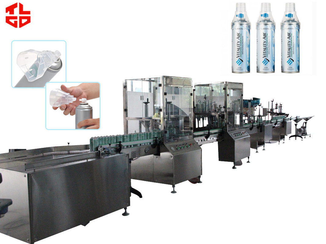 Fresh Air Filling Machine For Tin Plate Can / Aluminum Can Fully Automatic