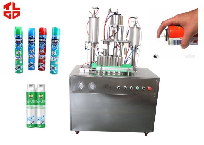 Auto Aerosol Cans Filling Machines For Pesticide Insecticide, Aerosol Spray Filling Machines