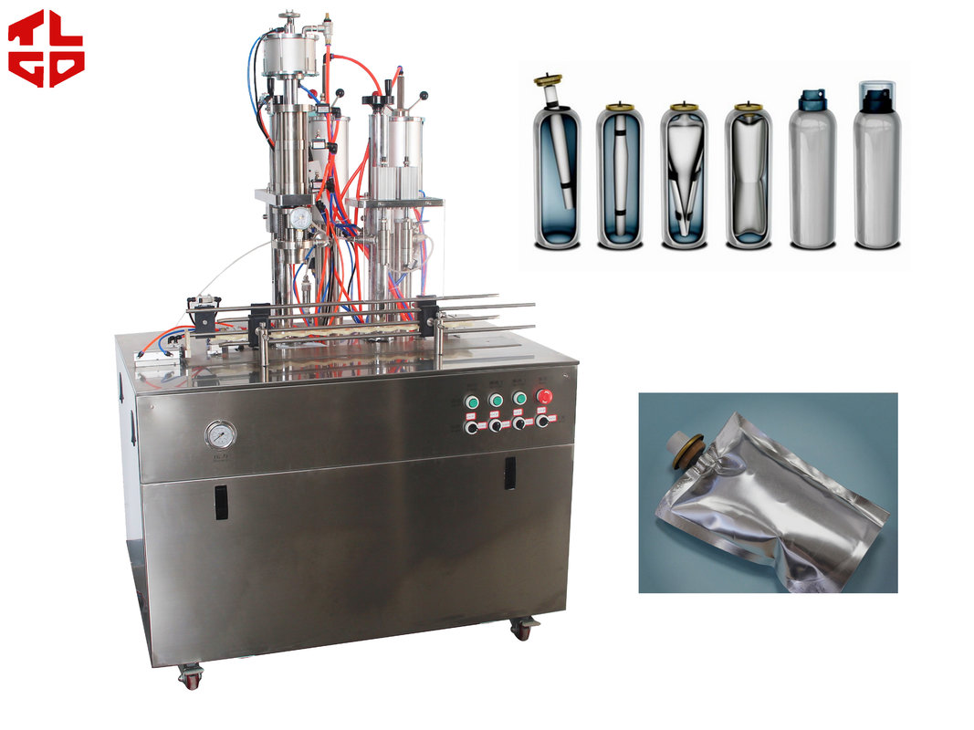 Bag On Valve Aerosol Filling Crimping Equipments For Saline /Seawater Nasal Spray