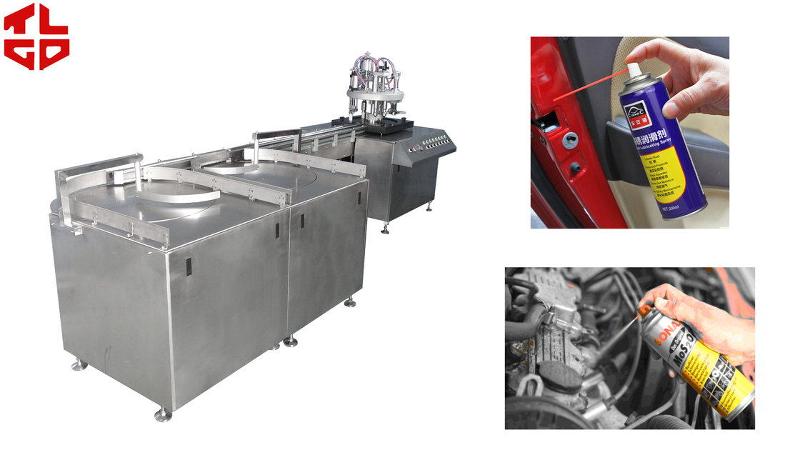 Automatic Aerosol Filling Line for Carburetor& Injector Cleaner , Carburetor Cleaning Agent
