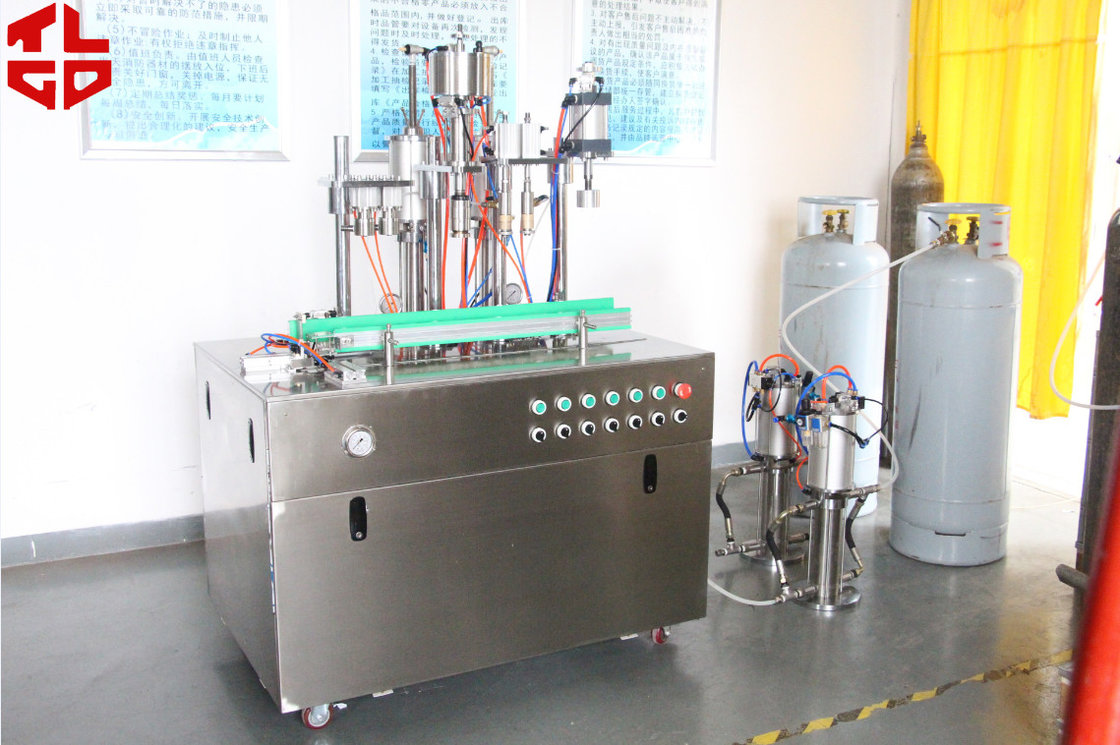 0.75-0.9Mpa Aerosol Spray Filling Machine For Flame Retardant Ribbons