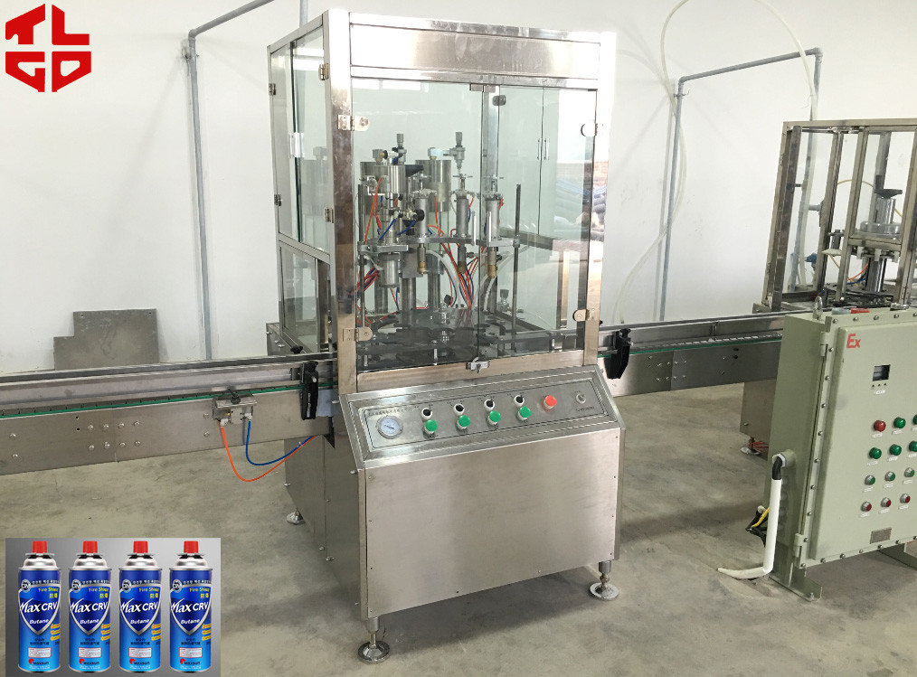 Automatic LPG Gas Filling Machine For Butane Cartridge / Alp Cooker / Cassette Gas