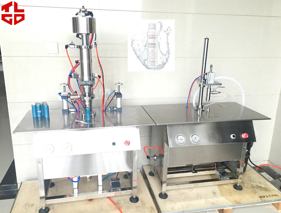 Shaving Foam / Shaving Gel Bag On Valve Aerosol Can Filling Machine With PLC Control