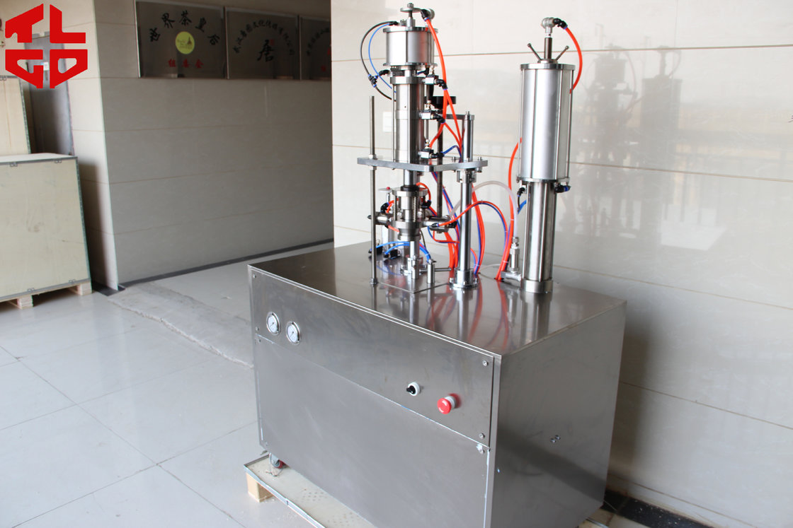 Refrigerant Freon Under Cap Vacuum Semi Automatic Aerosol Filling Machine For R134a / R410a / R22