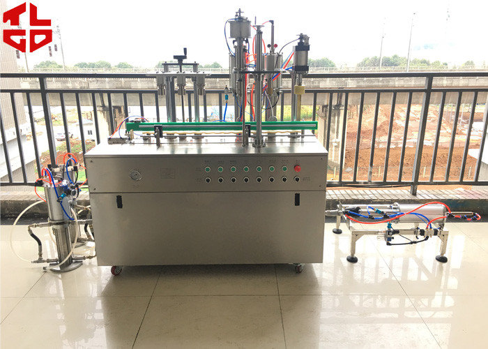 Wedding Snow Sprays / Party Strings Automatic Aerosol Filling Machine For Party Festivals Celebration