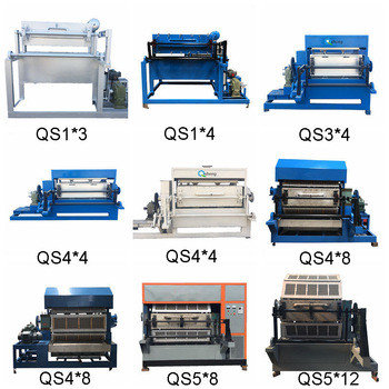 Plateau à grande vitesse d'oeufs faisant la machine, machine de bâti réutilisée lourde de pulpe de papier