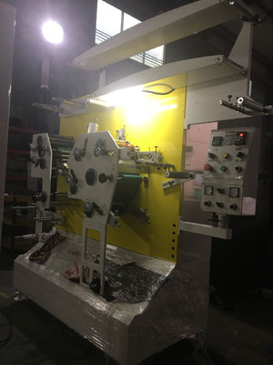 5C+2C Flexo Fabric Label Automatic Rotary Label Printing Machine For Ribbon