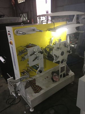 3 Color Automatic Flexo Fabric Label Printing Machine High Precision