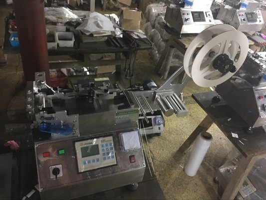 Micro Computer Woven Die Cut Sticker Machine With Heating Device