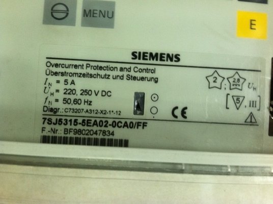 SIEMENS 7SJ5315-5EA02-0CA0/FF (SECOND HAND)
