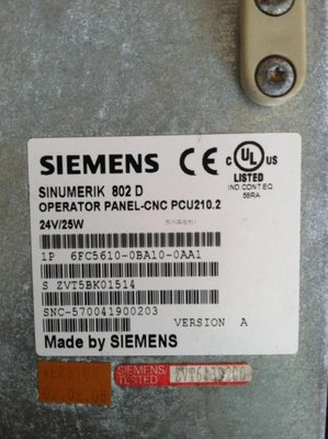 SIEMENS 6FC5611-0CA01-0AA0 6FC5603-0AD00-0AA1 6FC5603-0AC13-1AA0 6FC5610-0BA10-0AA1