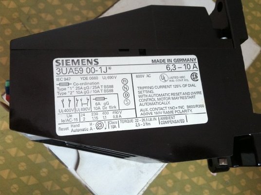 SIEMENS 3UA5900-1J 6.3 10A