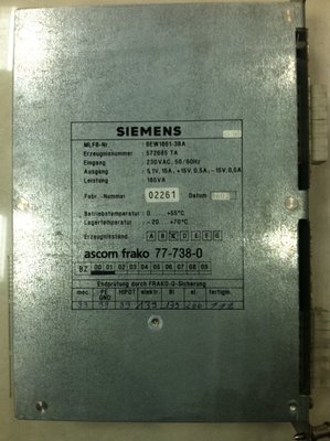 6EW1861-3BA 8FX1138-5BB04 6FX1128-1BA00  SIEMENS
