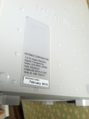 KEYENCE 2D displacement sensor controller LJ-G5001 2012