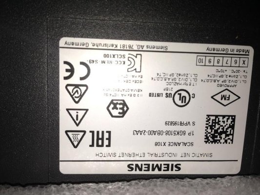 model: SCALANCE X108, order no 6GK5108-0BA00-2AA3