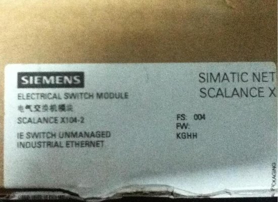 model: SCALANCE X104-2, order no 6GK5 104-2BB00-2AA3