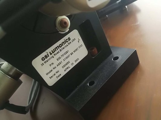 LASER DANGER GSI LUMONICS MODEL NO:ASSY XY3037 BE M3ST CO2  0304082 E00-7010226;Serial No:0304038