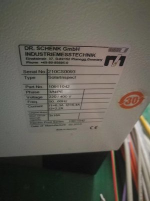 SCHENK sOLARINSPECT 10911042 210CS0093