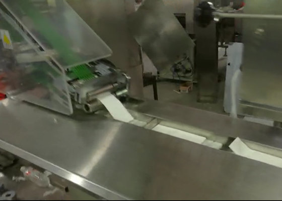 Stable Horizontal Flow Wrap Packing Machine Wet Tissue Plastic Sealing Machine