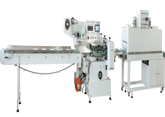 Food Beverage Heat Shrink Wrap Machine Waste Recycling Flow Pack Wrapper