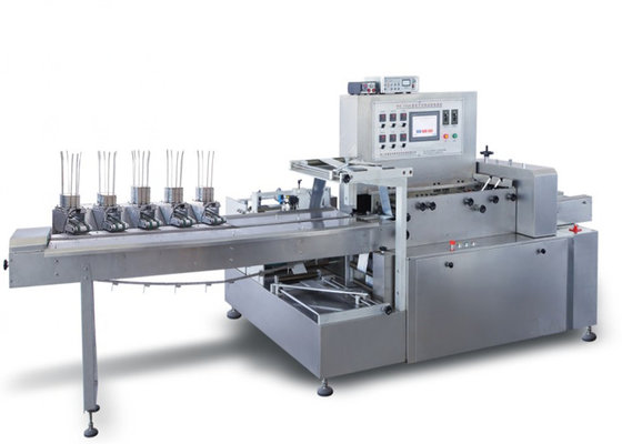 Stainless Steel Horizontal Form Fill Seal Machine 40-100 Bags / Min Approved To GMP Standard