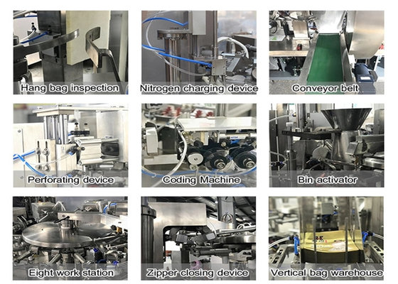 Bag Given Automatic Vacuum Packing Machine Double Rotary Plates Type