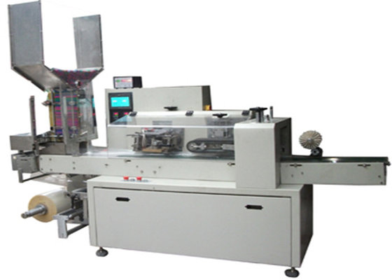 PLC Control Horizontal Flow Wrap Packing Machine Paper Straw Automatic Wrapping Machine