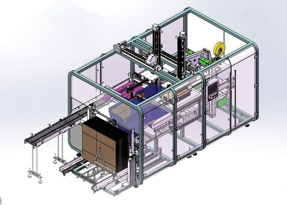 Integrated Full Automatic Case Packer All Aluminum Body Case Erector Machine