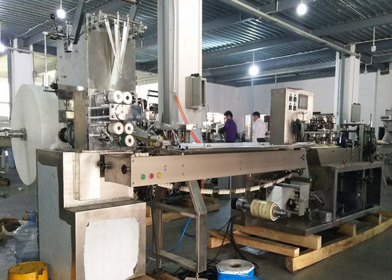 Low Noise Horizontal Flow Wrap Packing Machine 1-5 PCS Tissue Packaging Machine
