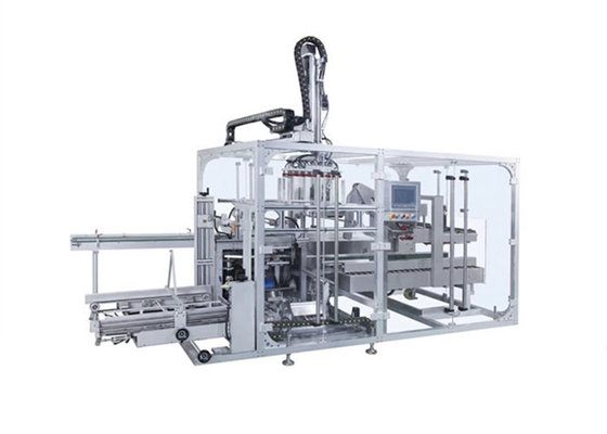 High Speed Automatic Case Packer 400 Cases / Hour With Double Robots Hands