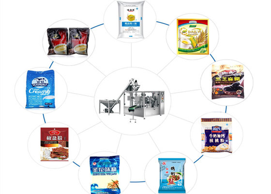 Rotary Auto Packing Machine Premade Bag Food Packaging CE Certificated