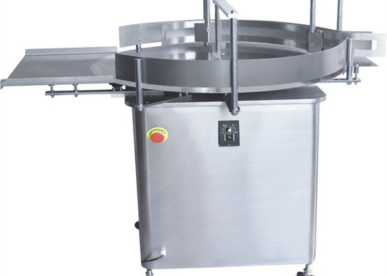 Full Automatic Bottle turntable / filling / rotary capping / bottle labelling machine