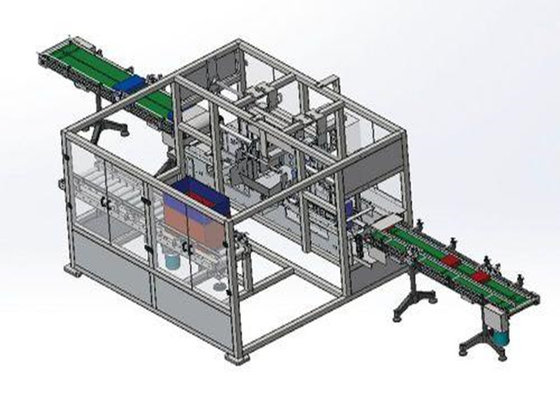 Full Automatic Beer Can Case Packer With The Speed Of 600 Cases / Hour