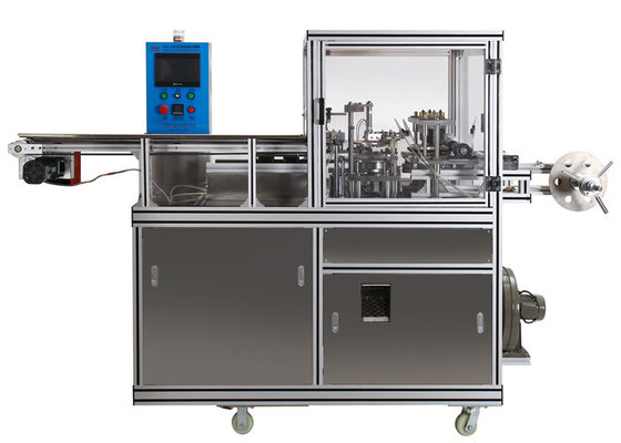 PLC Control Auto Packing Machine Cam Drive Toilet Soap Wrapping Machine