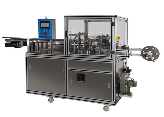 PLC Control Auto Packing Machine Cam Drive Toilet Soap Wrapping Machine