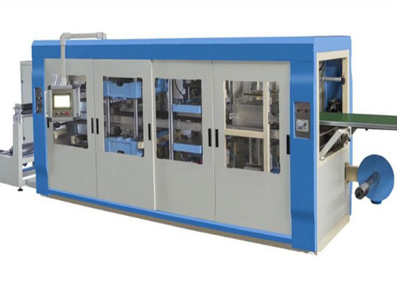 Low Noise  Clamshell Plastic Thermoforming Machine High Production Efficiency