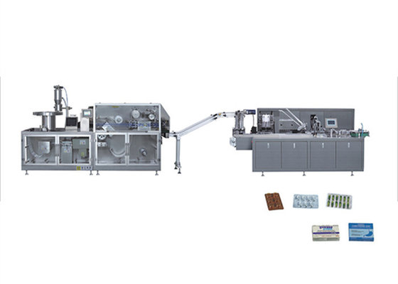 Pill Tablet Automated Packaging Line Low Noise Capsule Blister Packing