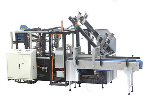 Full Automatic Beer Cans /  Bottles Wrap Round Case Packer 1200 Cases / Hour