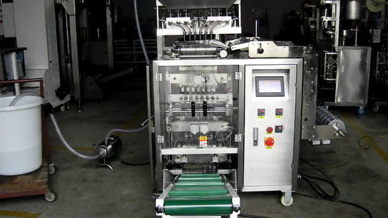 China 6 Lanes Automatic Liquid Packing Machine For  Water / Detergent , 3 / 4 Sides Seal Type supplier