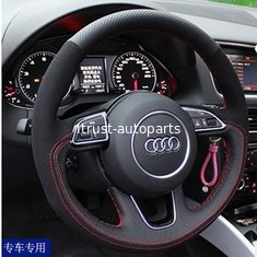 Leather  steering wheel cover hot sale ,black,brown for AUDI ,BENZ ,LEXUS
